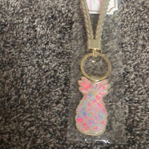 Lilly Pulitzer | Accessories | Lilly Pulitzer Pineapple Key Ring New ...